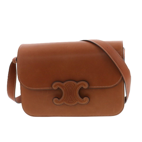 Celine | Bags | Celine Cuir Triomphe Shoulder Bag Leather Brown | Poshmark